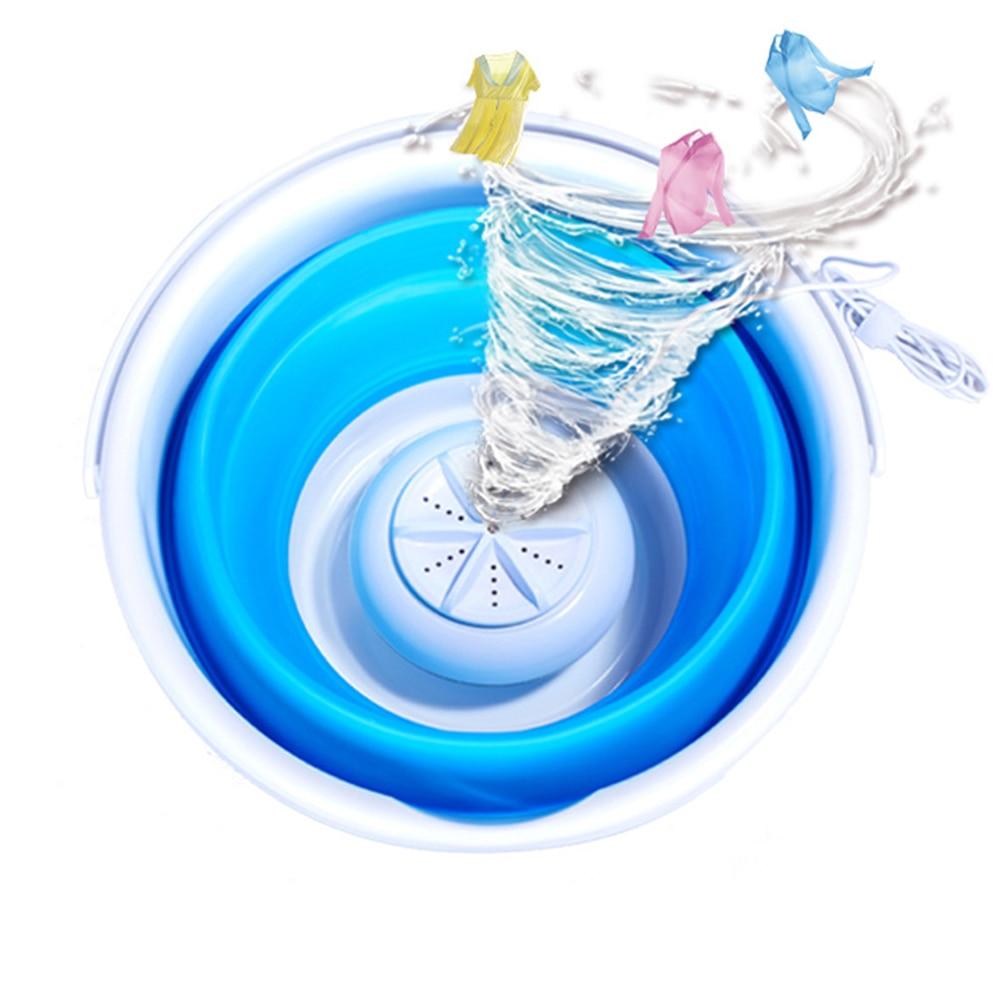 Portable Mini Ultrasonic Folding Bucket Washing Machine – Homebound ...