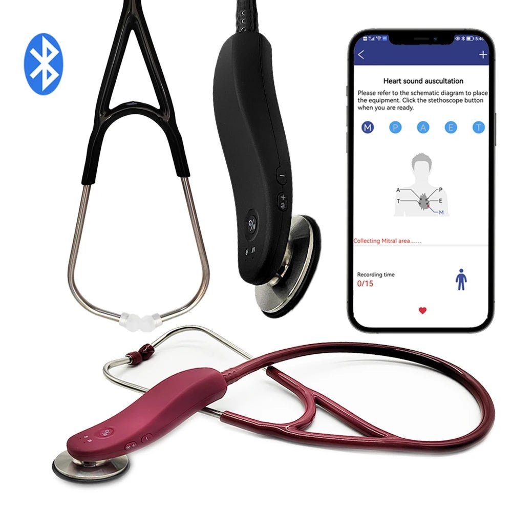 Premium Electronic Bluetooth Digital Stethoscope – Wireless & Intellig ...